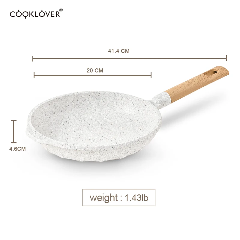 Cooklover Heavy Duty Handle Touch Soft Large Gas Induction Fry Pan ...