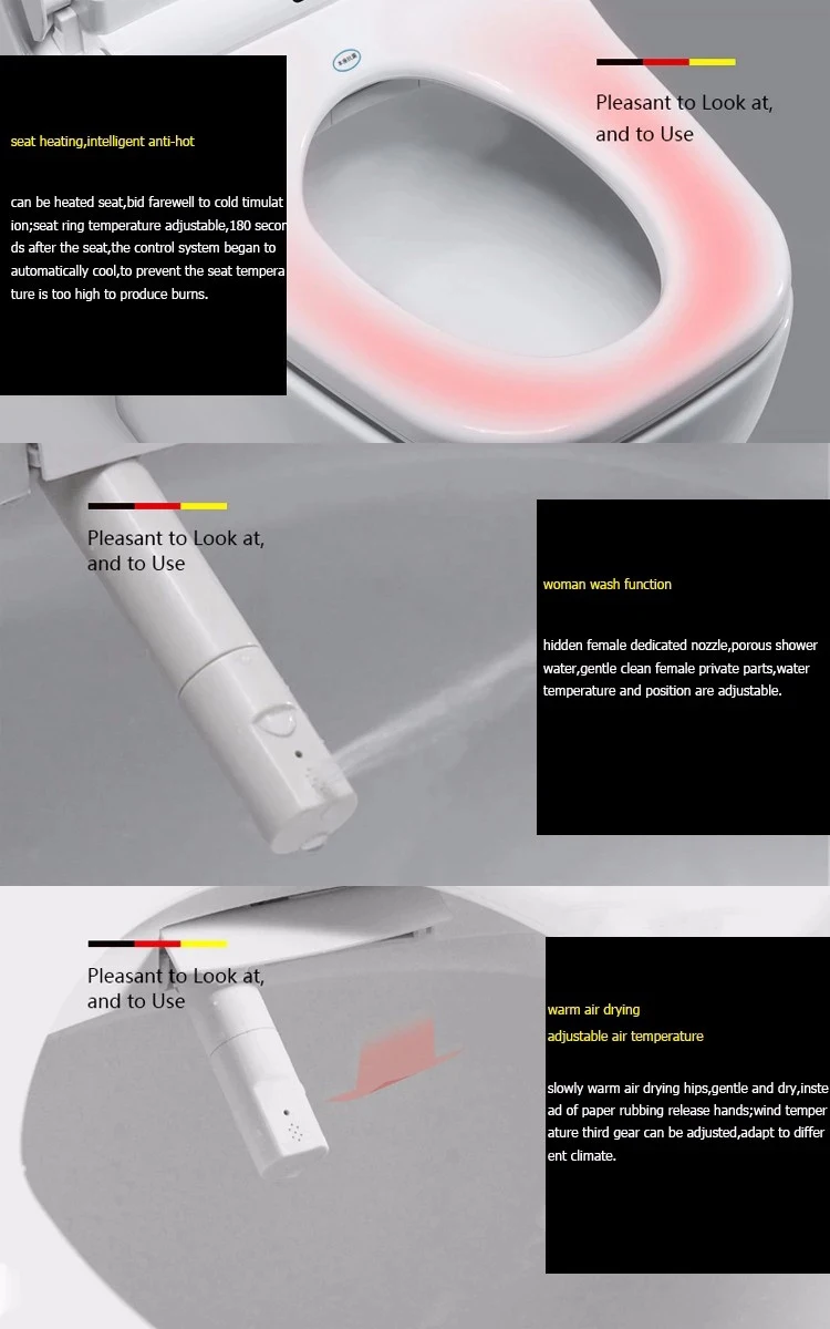 Bravat Bathroom Ceramic Sanitary Ware Intelligent Standard Smart Wc ...