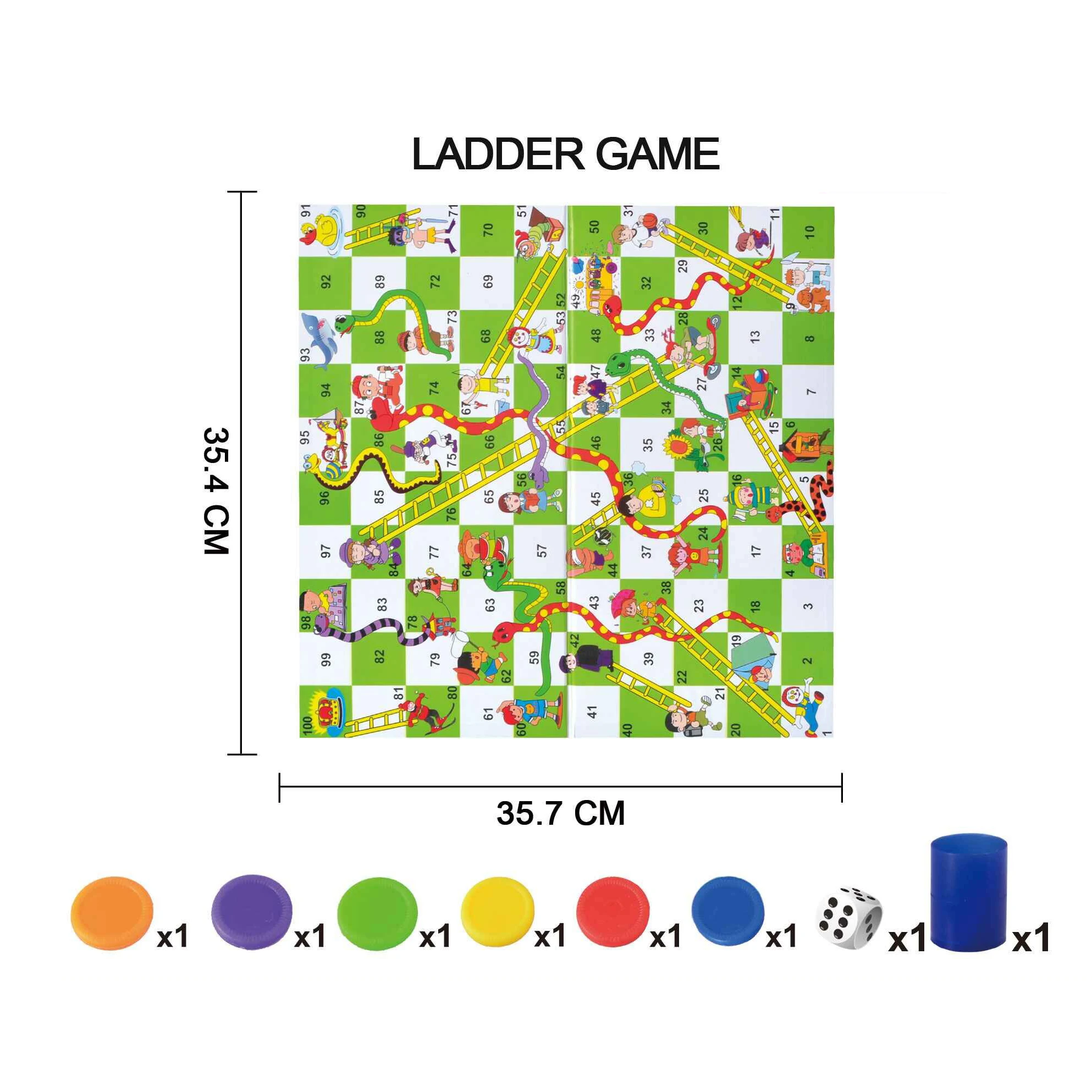 Dowellin Slangen En Ladders Spel Set Draagbare Familie Leuk Ludo ...