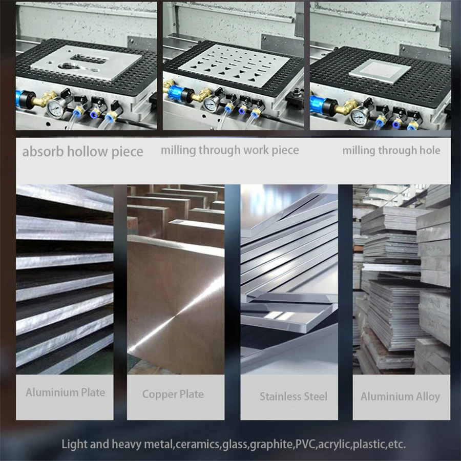 CNC Vacuum Chuck - Precision Pneumatic Fixture Set