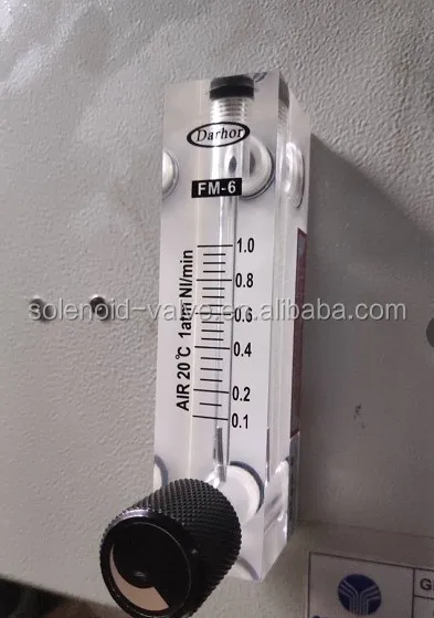 Dfg-4t6t Direct Reading Acrylic Hydrogen Gas O2 Flow Meter Oem ...
