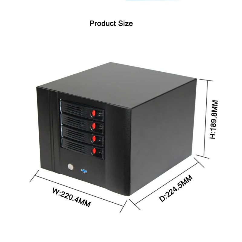 Hot Sale NAS Storage Case - 4 Bay Hot Swap HDD Server
