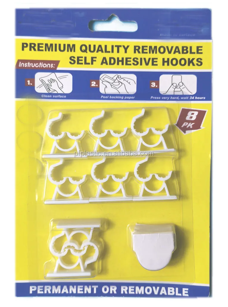 Removable Sticky Small Wall Hanging Electrical Wire Cable Clips - Buy ...