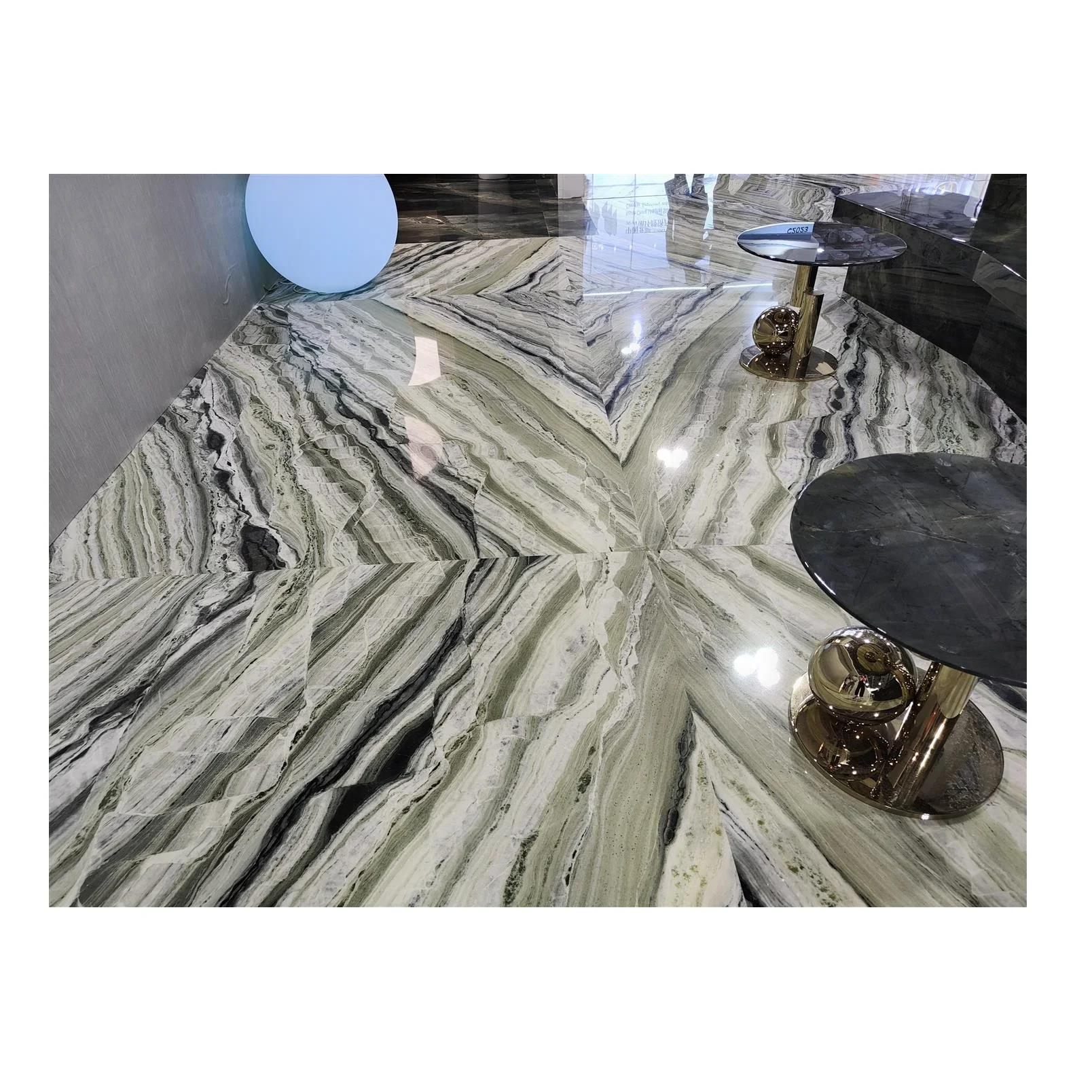 Ice Jade Green Marble Stone Wall Floor Sheet Panel Book Match Slab ...