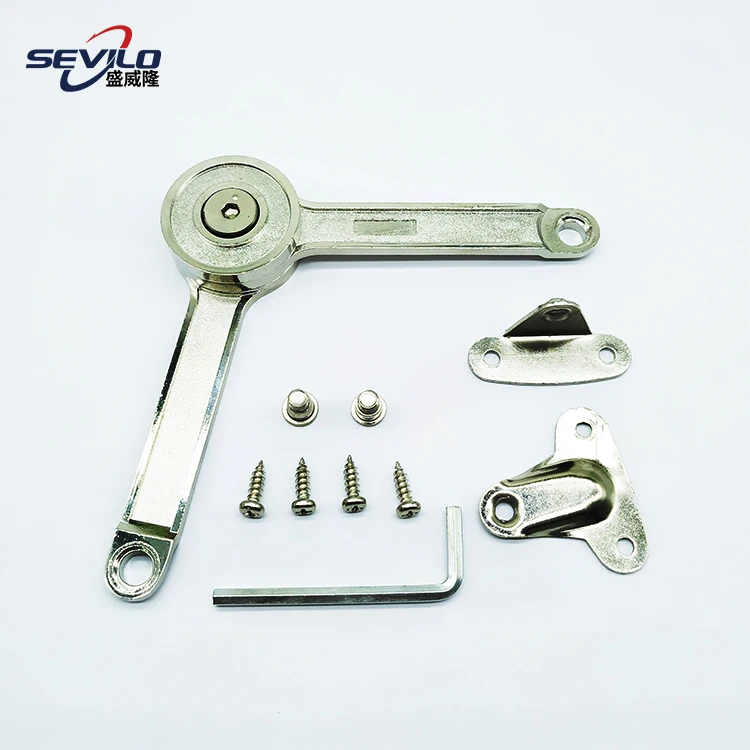 Zinc Alloy Metal Cabinet Door Lifting Support Arm for Furniture