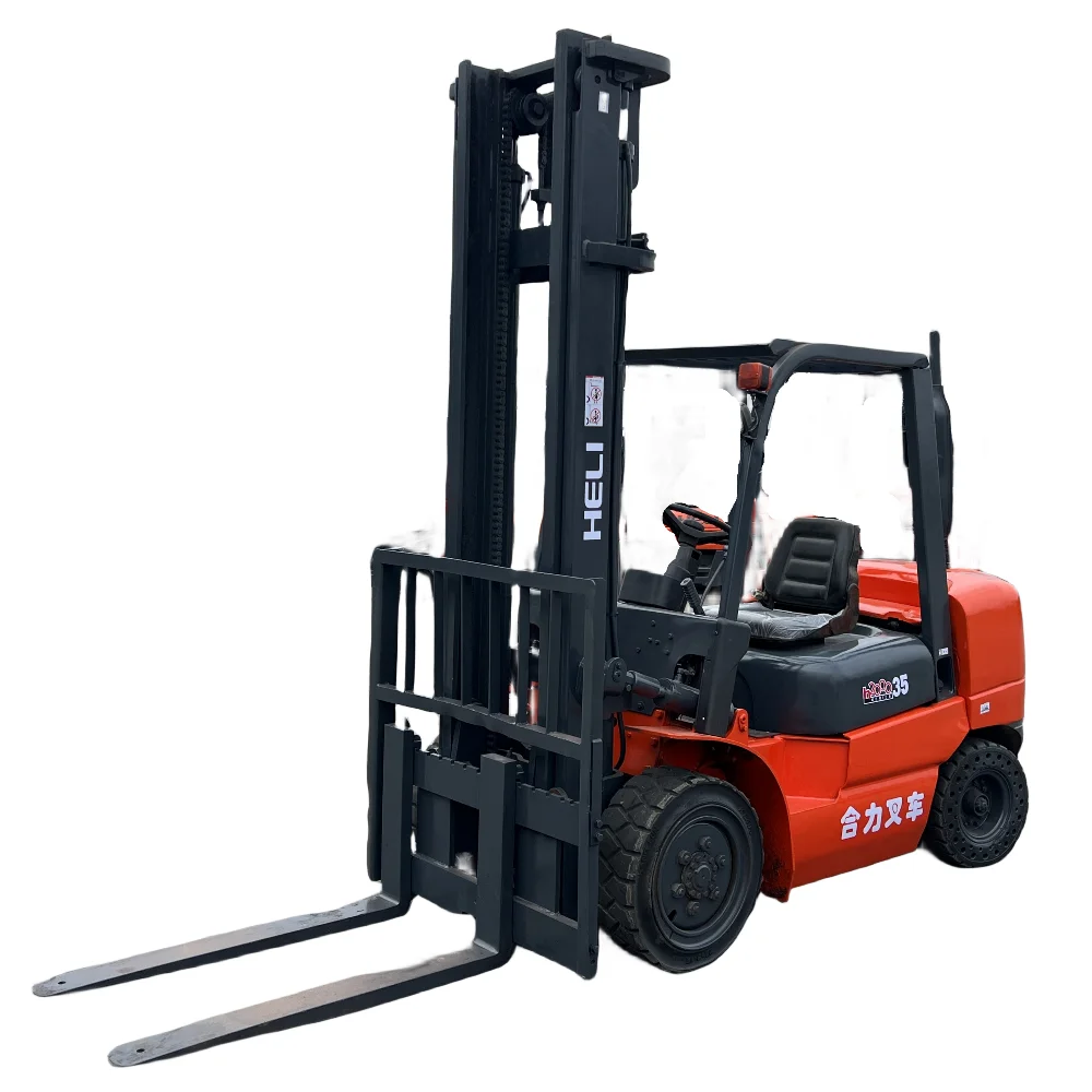 Used Machinery Heli 3 Tons Or 5 Tons Forklift Construction Equipment ...