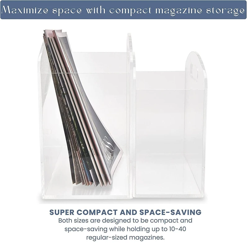 Factory Custom Clear Acrylic Magazine Holder Transparent Magazine ...