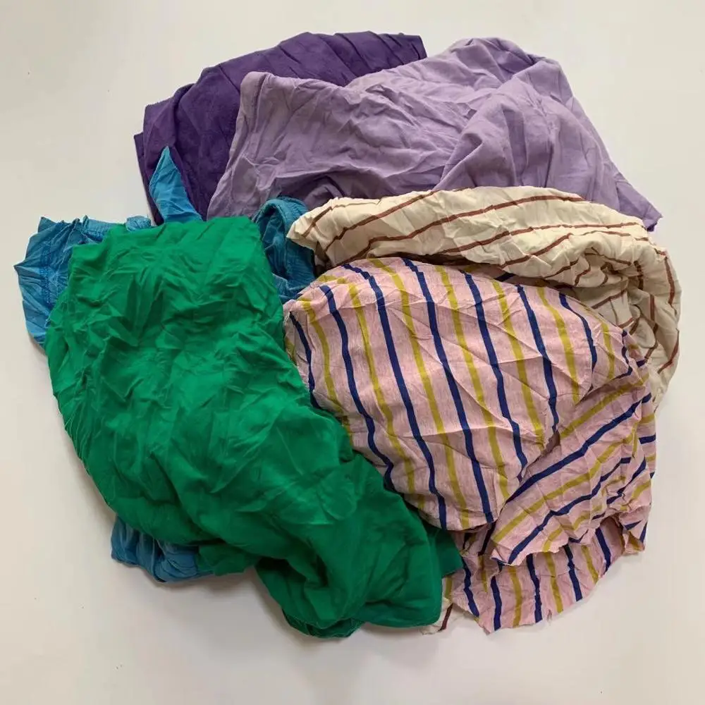 Used T-shirt Mixed Color 100% Cotton Rag For Industrial Clean - Buy ...