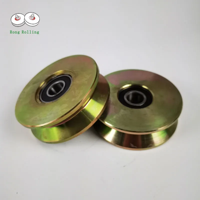 V-groove Sliding Gate Roller With Single Bearing And Screw,Nuts And ...