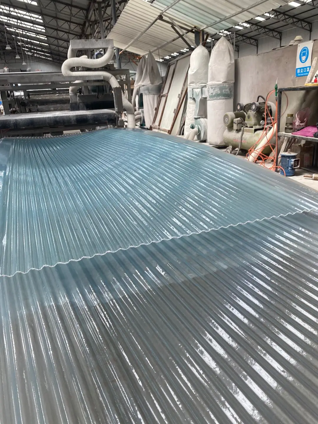 FRP Corrugated Plastic Roofing Sheet - Durable & Transparent
