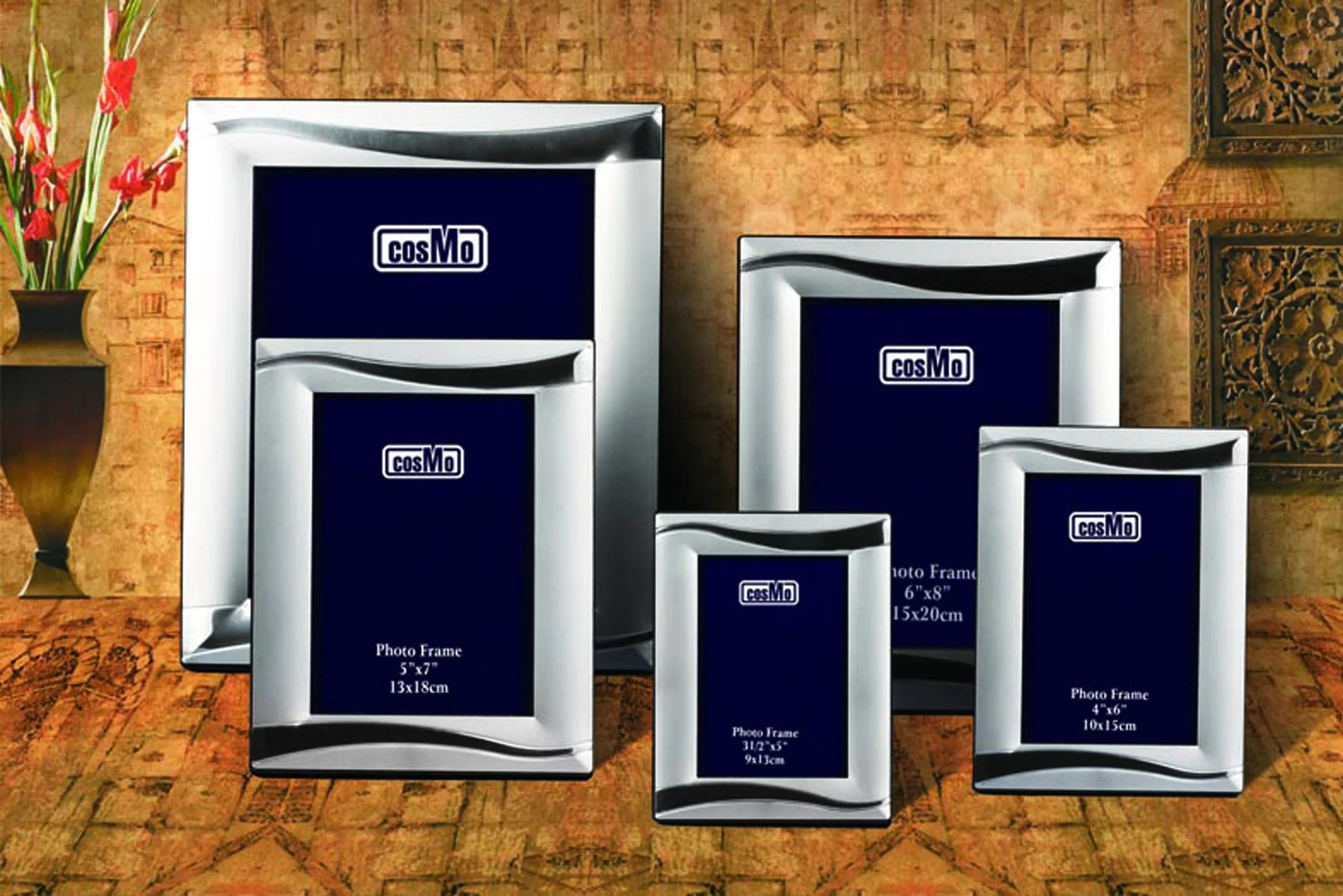 Assorted Designs Silver Plated Metal Mini Photo Frame