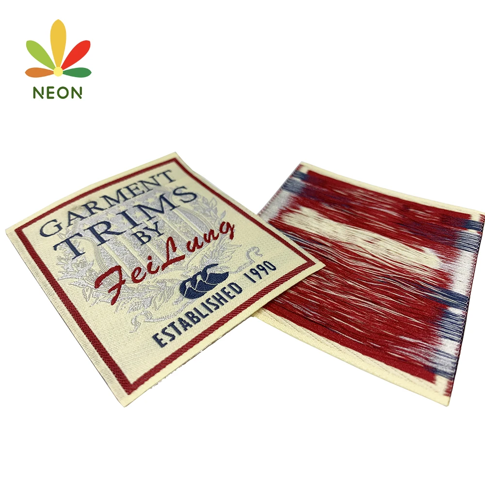 Factory Custom Brand Name Logo Woven Garment Main Labels For Clothing ...