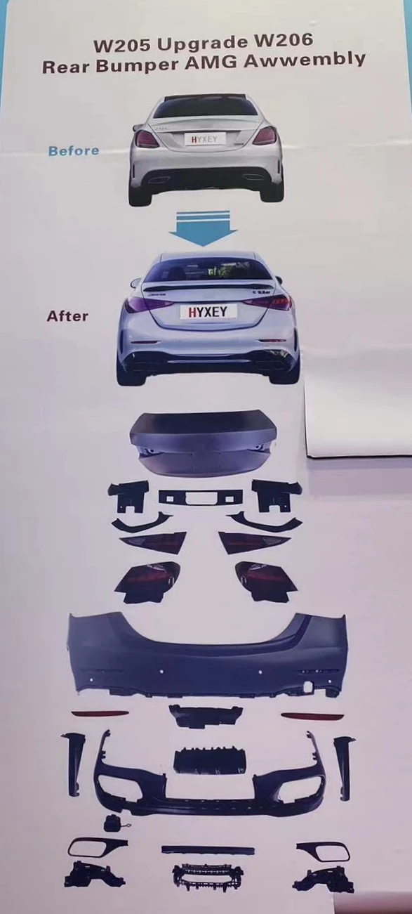 W205 to W206 Upgrade - Mercedes C-Class Bodykit & Accessories