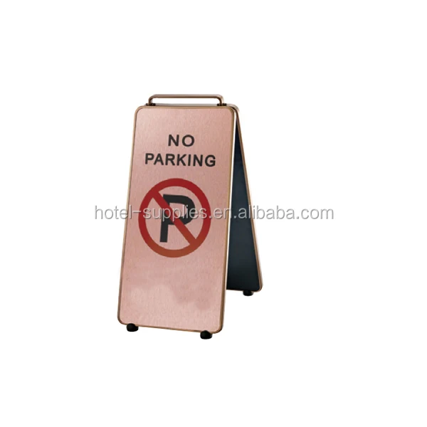 Stainless Steel Folding No Parking A-board Sign Stand / Notice Sign ...