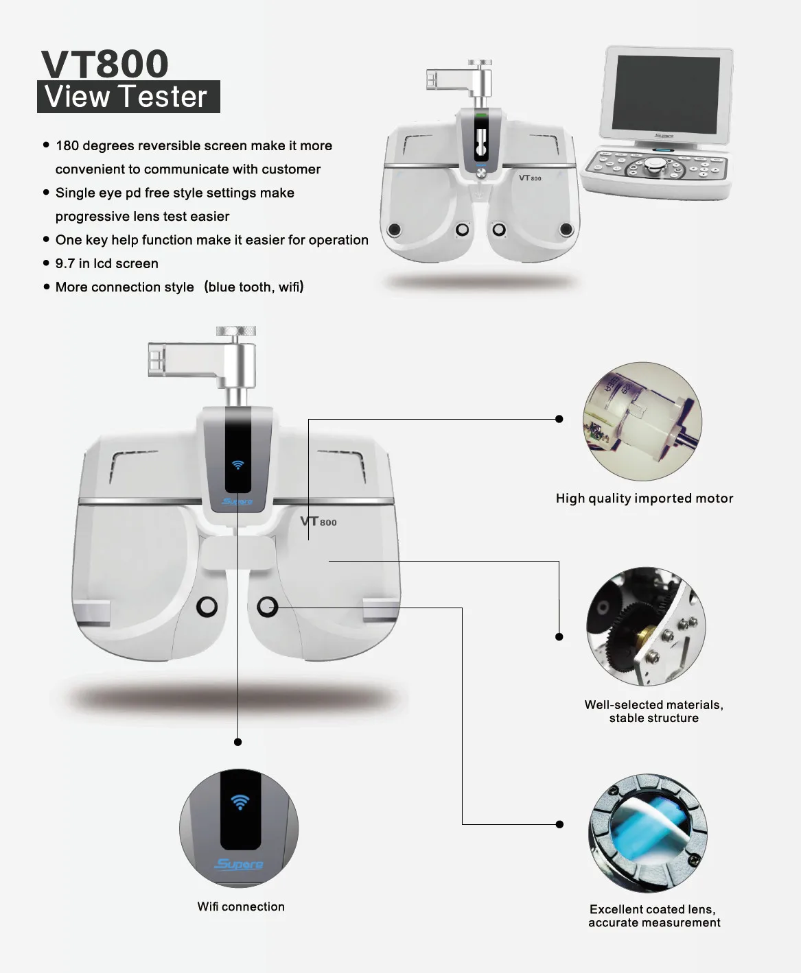 VT-800 Auto Digital Phoropter Refractor| Alibaba.com