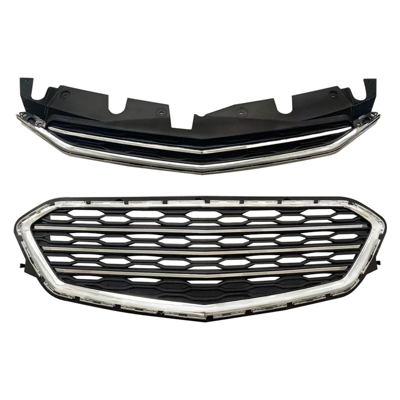 Front Bumper Upper And Lower Grille For 2016 2017 Chevrolet Equinox ...