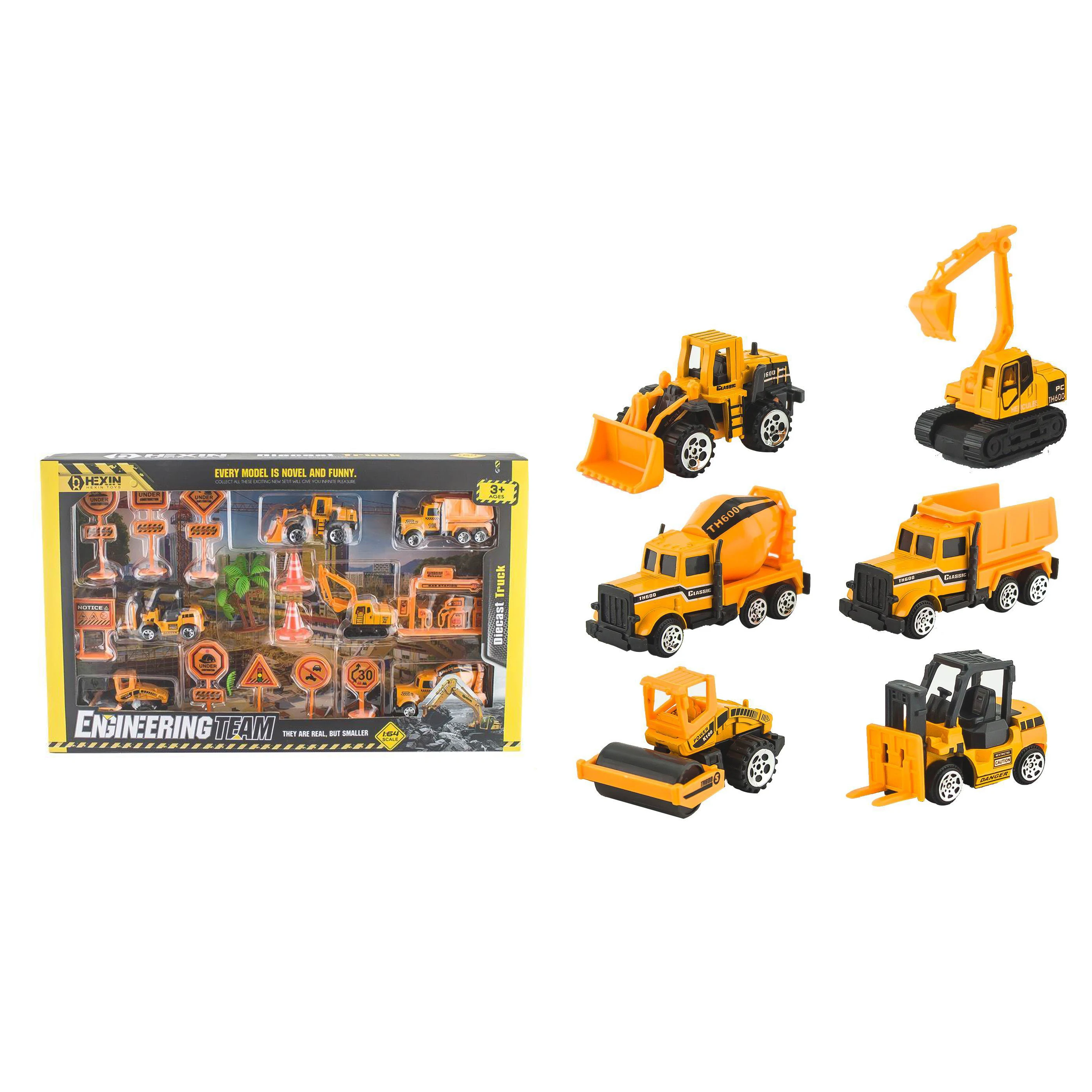 Alloy Sliding Engineering Truck Set Diecast Car Metal Car - Buy Diecast ...