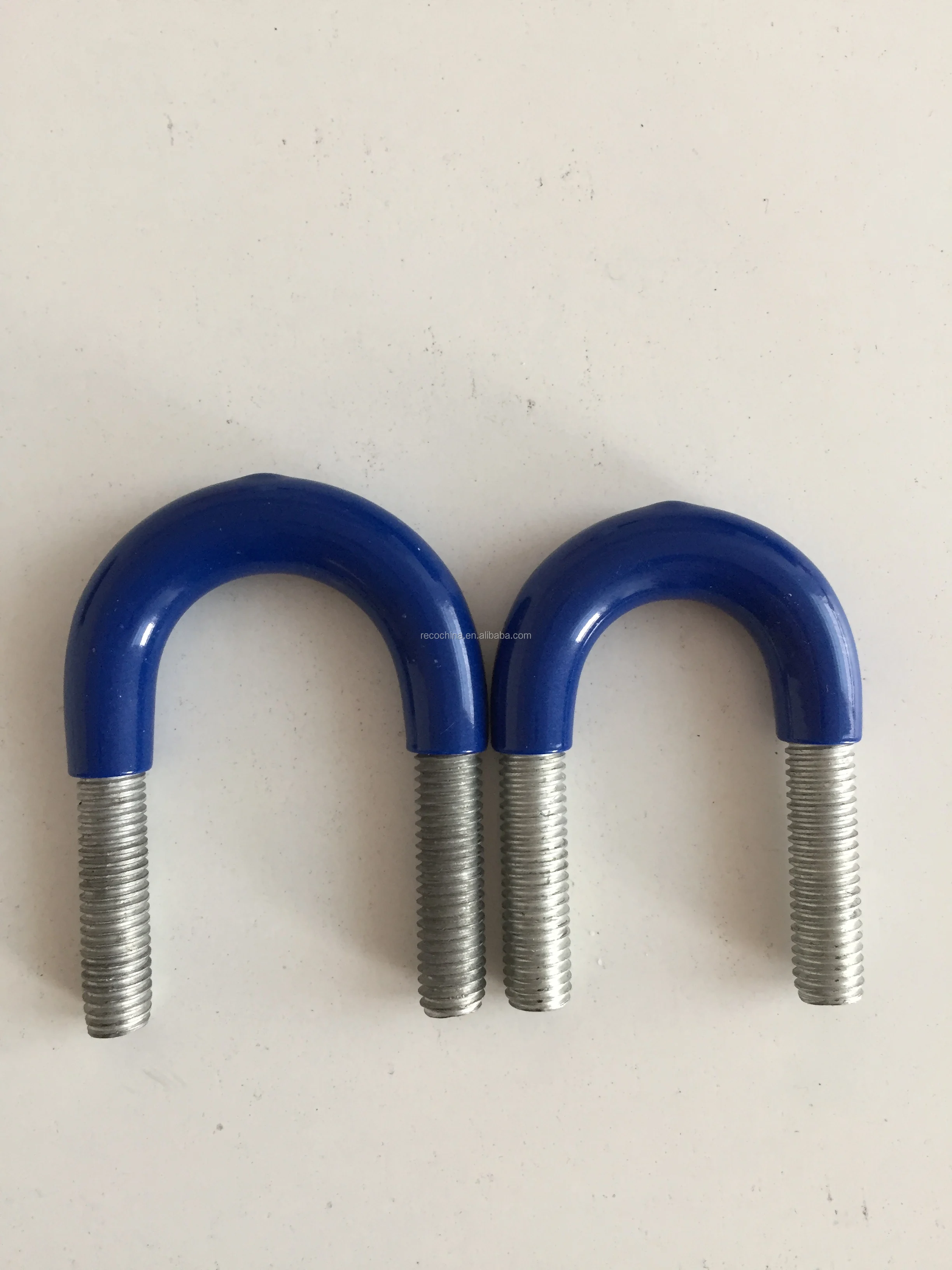 2" U-Bolt Pipe Clamp with PVC Coating - Standard Fixing