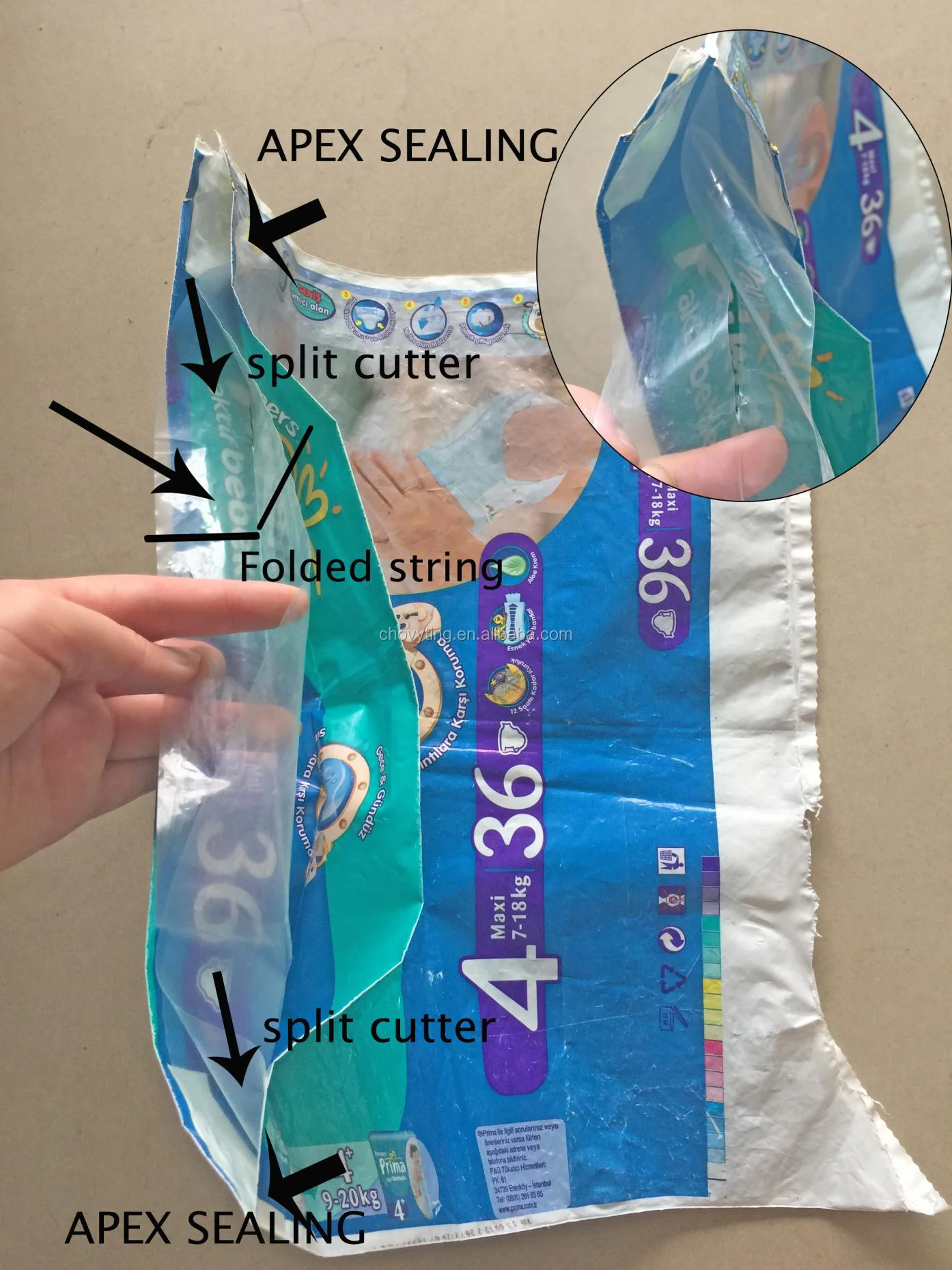 Automatic High Speed Plastic Chicken Bag With Wicket Collect Bag Making ...