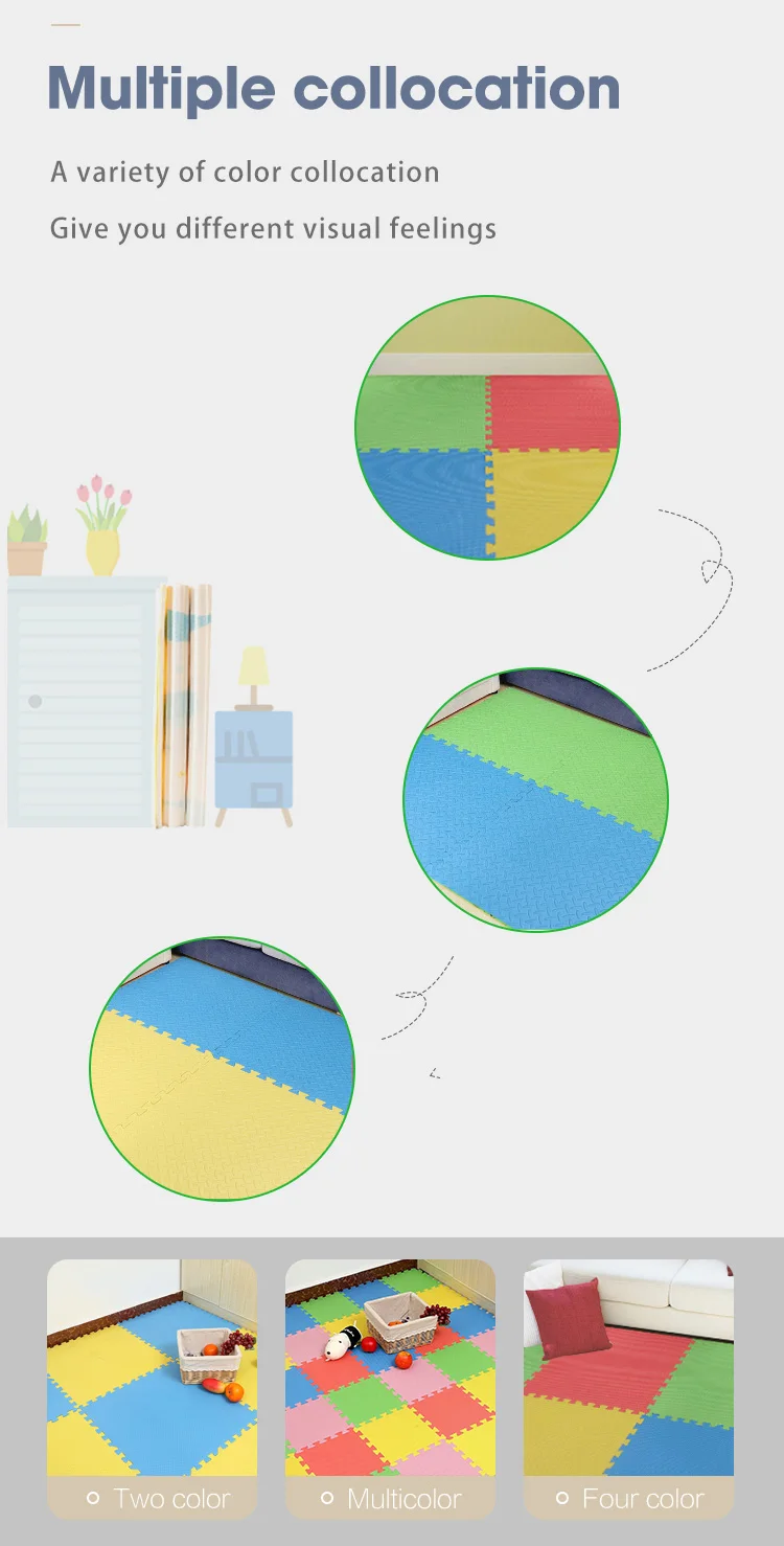 Custom Color And Size Anti-slip Odorless Eva 3d Puzzle Printed Baby ...