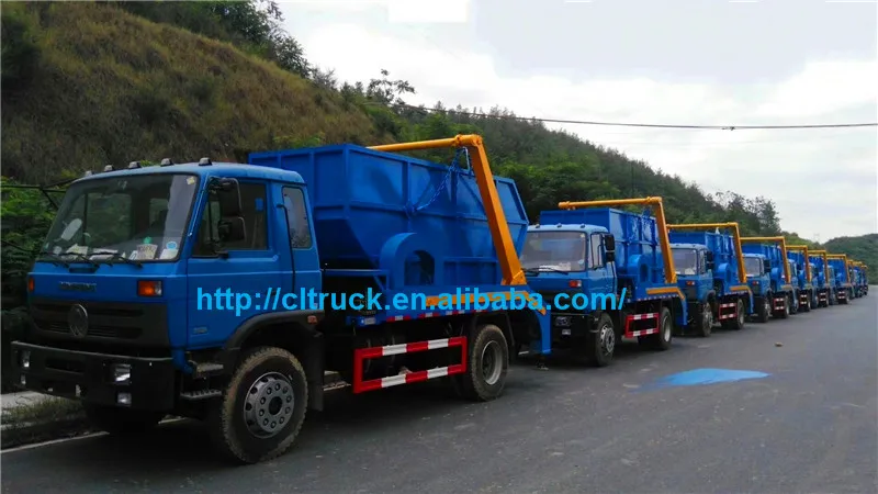8m3 Truck Skip Bin Loader Small Garbage Truck With Bins Skip Loader ...