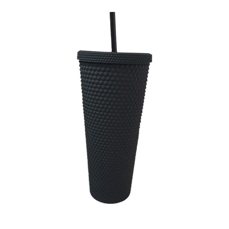 24oz Diamond Durian Cup With Lid And Straw,710ml Cold Studded Cold ...