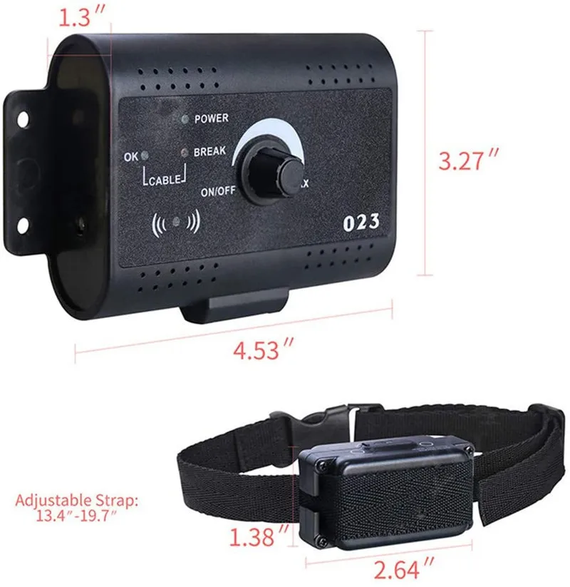 Wireless Electric Shock Pet Electronic Trainer Plastic Bark Stop Pet ...