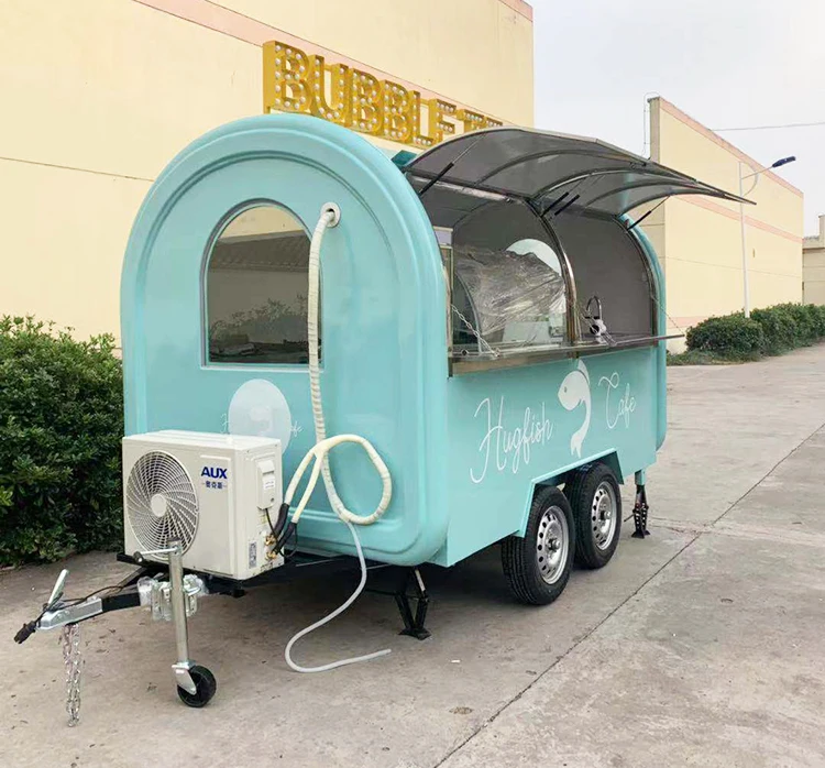 Small Electric Coffee & Smoothie Food Cart Trailer for Sale ...