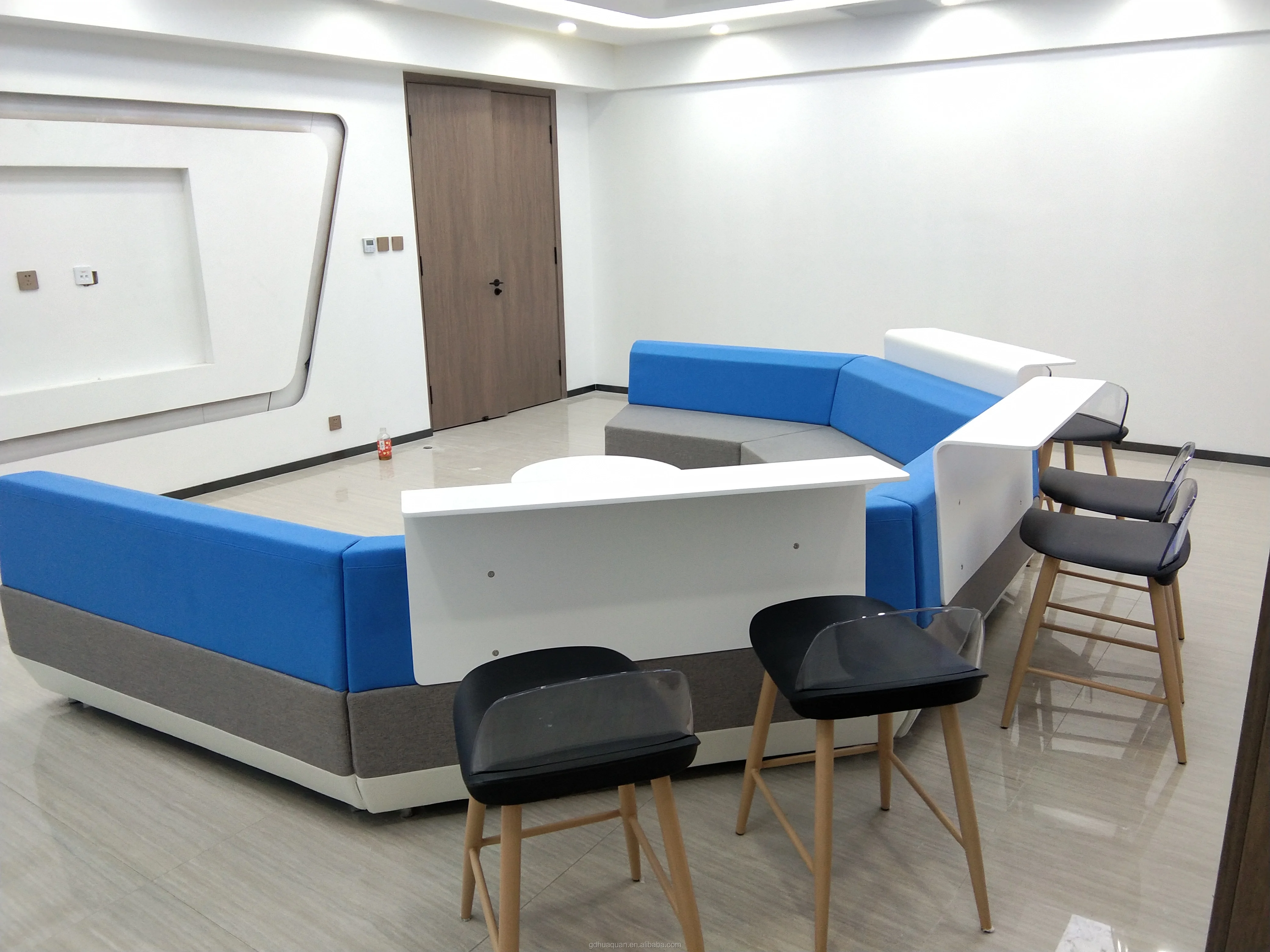 Modern Design Modular Office Sofa Sectional Rond 7 Seater U Shaped Work ...