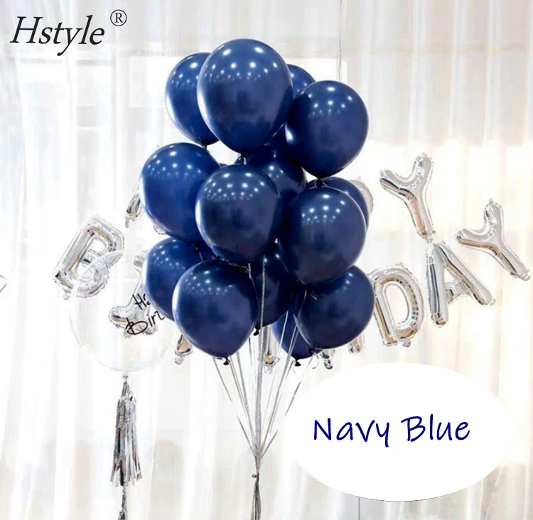 Navy Blue Balloons 100 Pcs Party Balloons for Celebration Festival ...