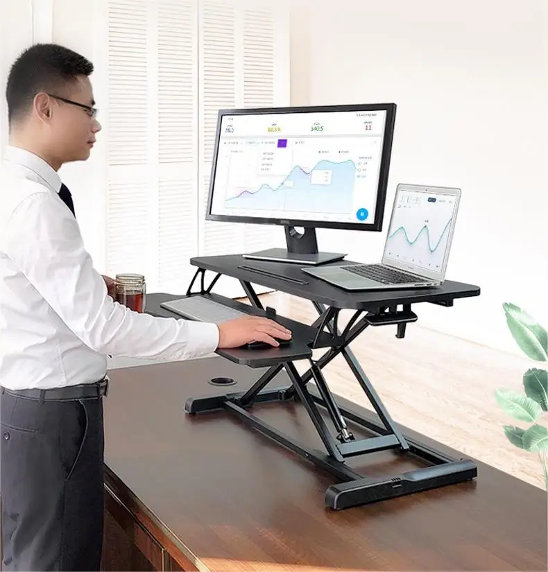 Lifting Table Standing Computer Desk Desk Bracket Folding Pneumatic ...