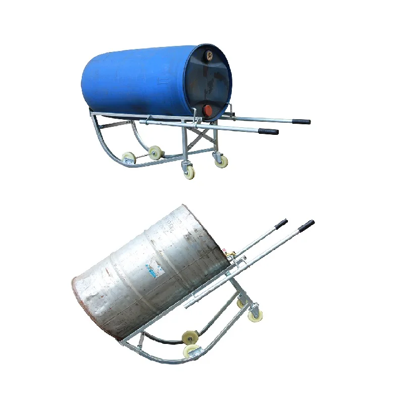 55 Gallon Steel Drum Oil Drum Transporter Trolley - 1 Year Warranty