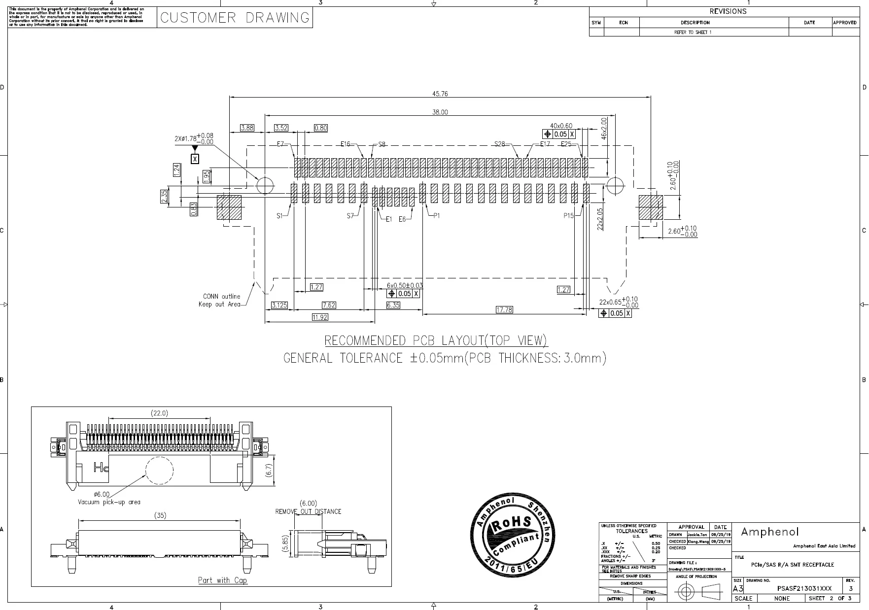 Sff-8639 Pcie Sas Female Sas 68pin U.2 Connectors For Servers - Buy ...