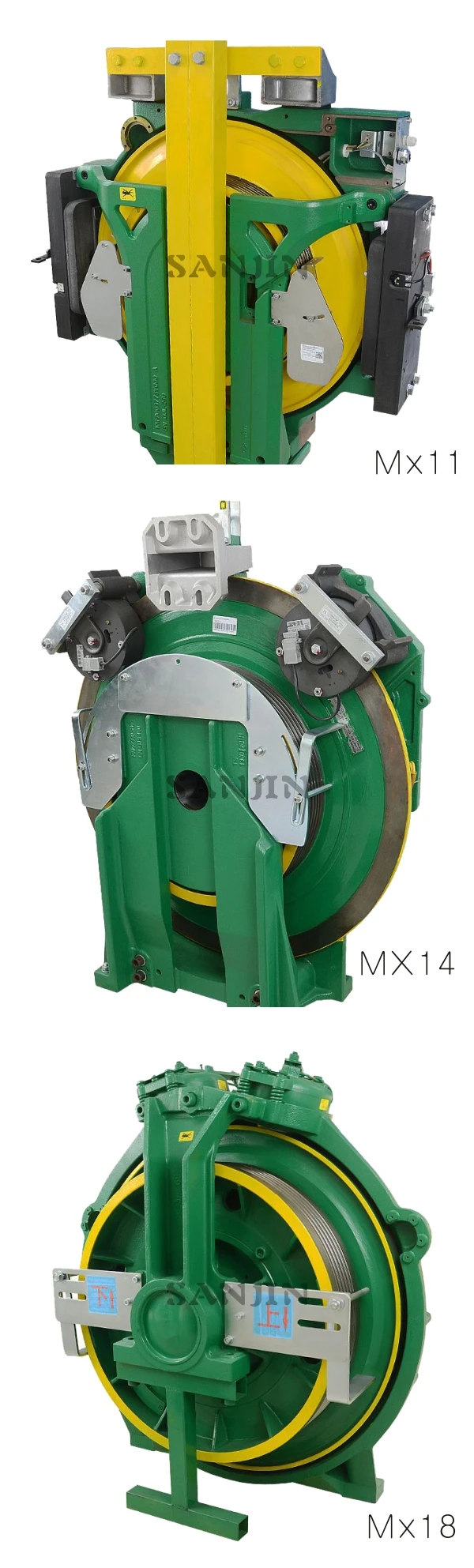 Kone Elevator Traction Machines MX11/MX14/MX18 Parts