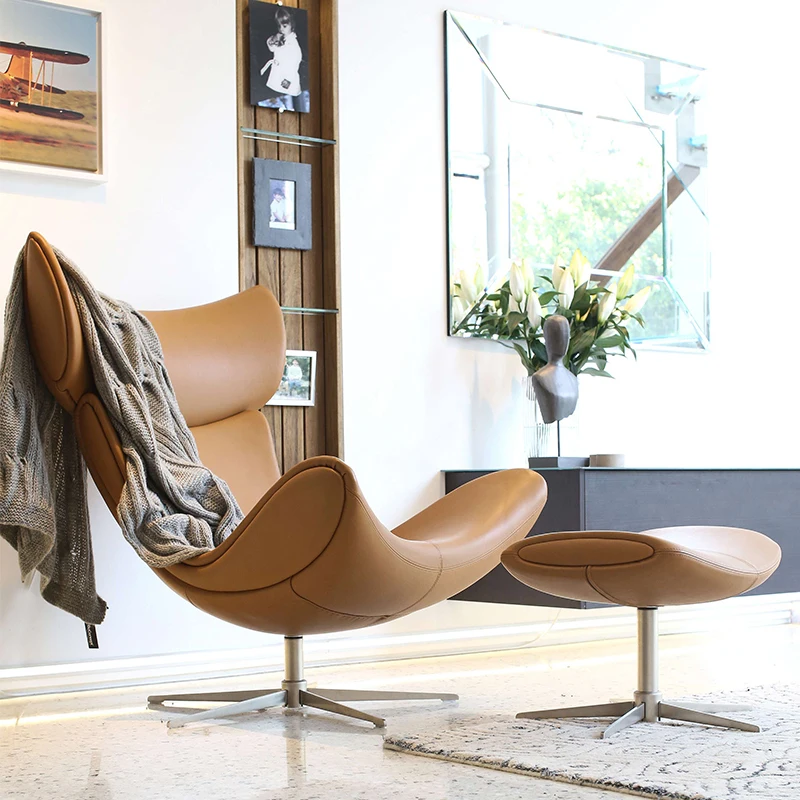 2020 Popular Model Lazy Sofa Snail Chair with Footstool