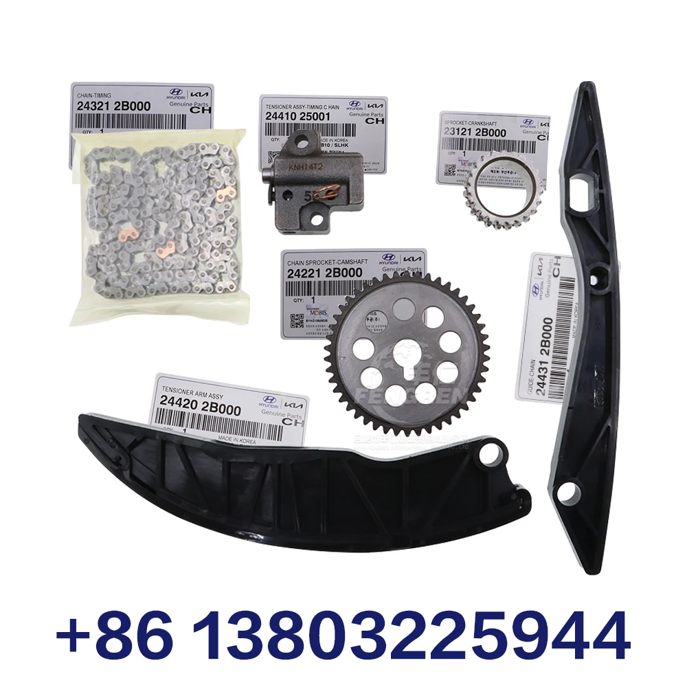 Kit de cadena de distribución de coche, piezas de repuesto para Hyundai ...