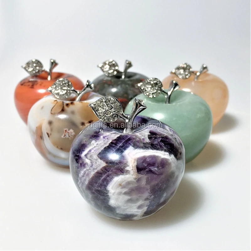 Bulk Supplier Wholesale Natural Gemstone Crystal Apple For Christmas ...