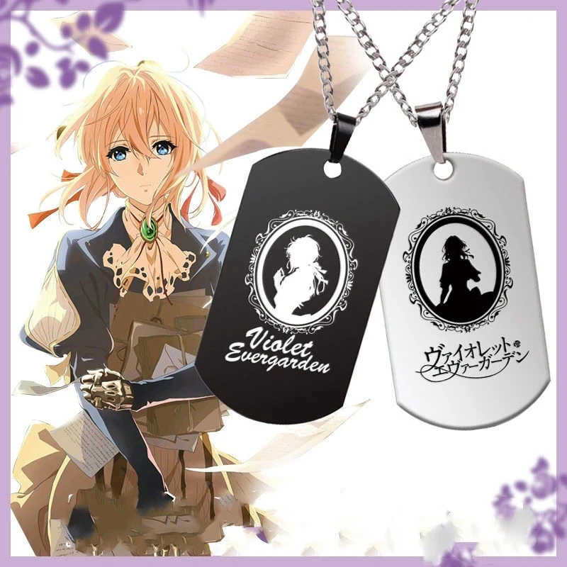 Violet Evergarden Necklace Women Anime Cosplay Necklaces Woman Creative ...