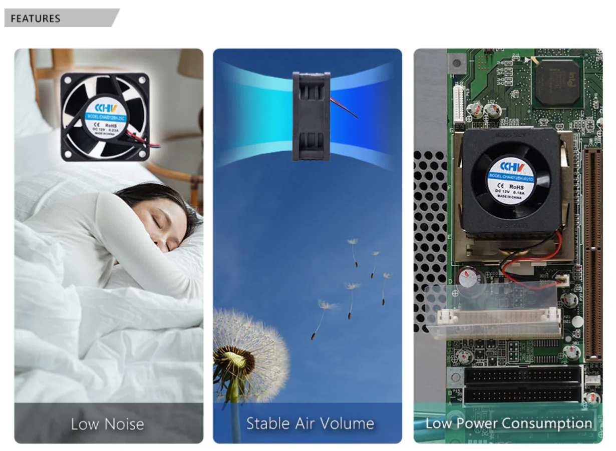 9225 Dc Cooling Fans 4x4/6x6/8x8cm Dc Fan 12v Cooling 4000rpm120mm 12 ...