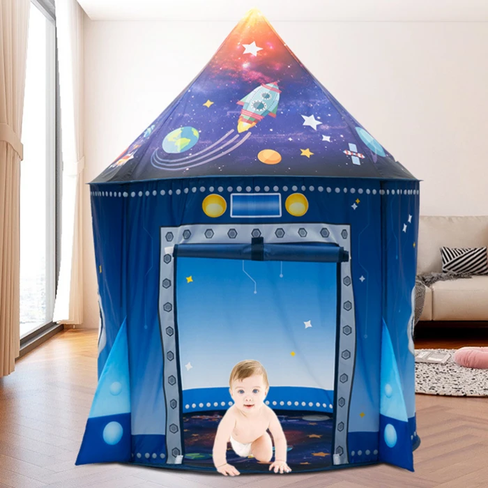 Princess Castle Rocket Ship Kids Teepee Tent House Pop Up Indoor And ...