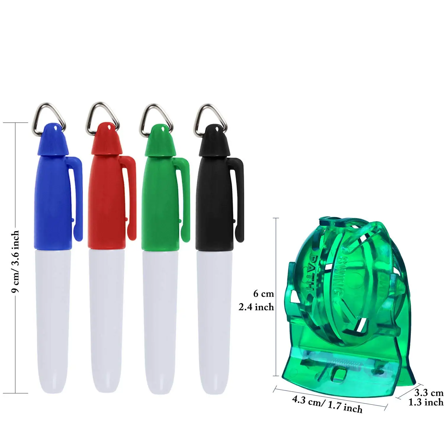 Custom Brand Multi-color Mini Permanent Marker Pen With Hook Mini Golf ...