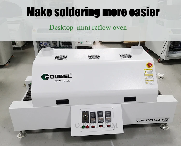 Small Footprint Desktop Mini Reflow Soldering Oven With 3 Heating Zones ...
