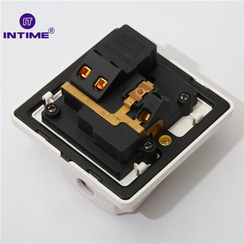 13a 250v Double Pole Switched Bs Socket Outlet 1 Gang Electrical ...