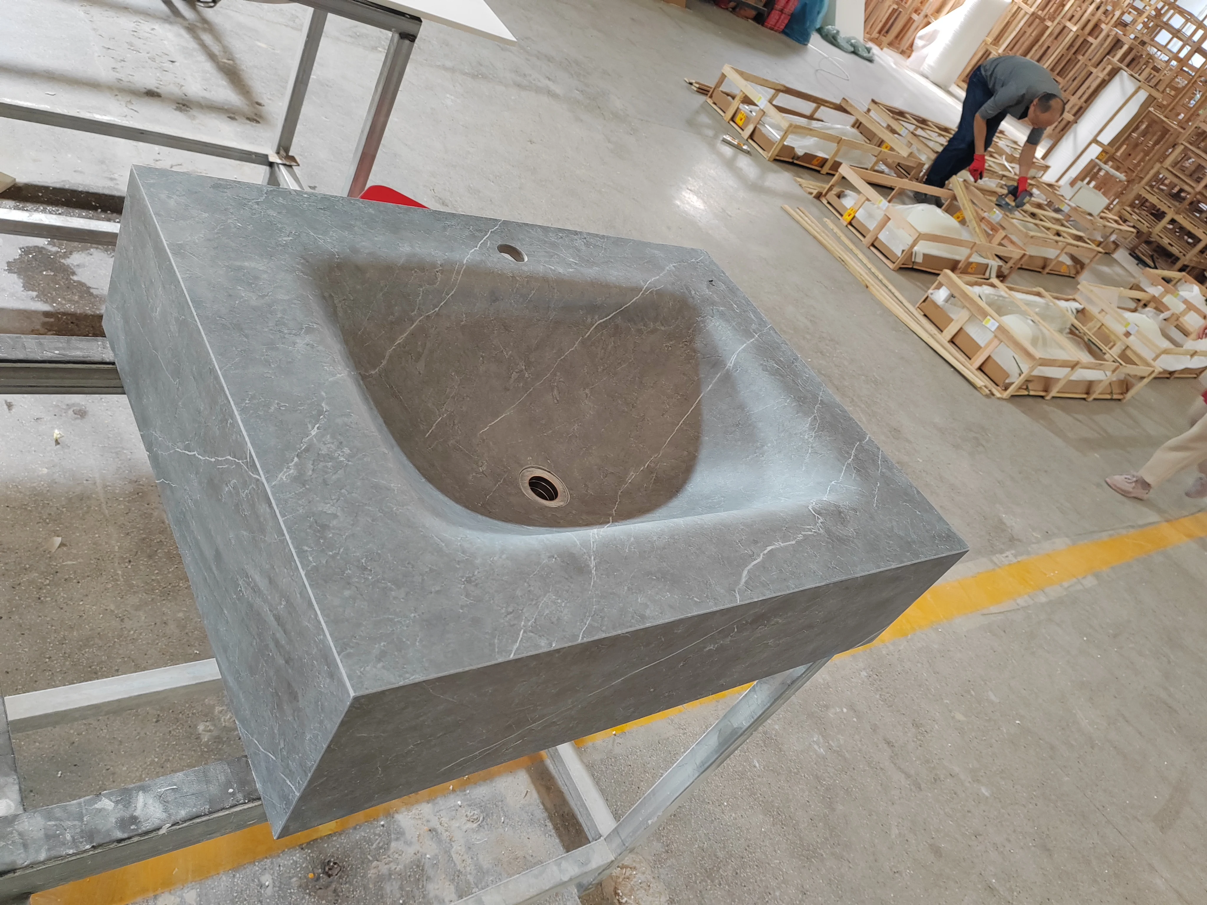 Sintered Stone Sink Countertop And Basin Integrated Thermal Bend ...
