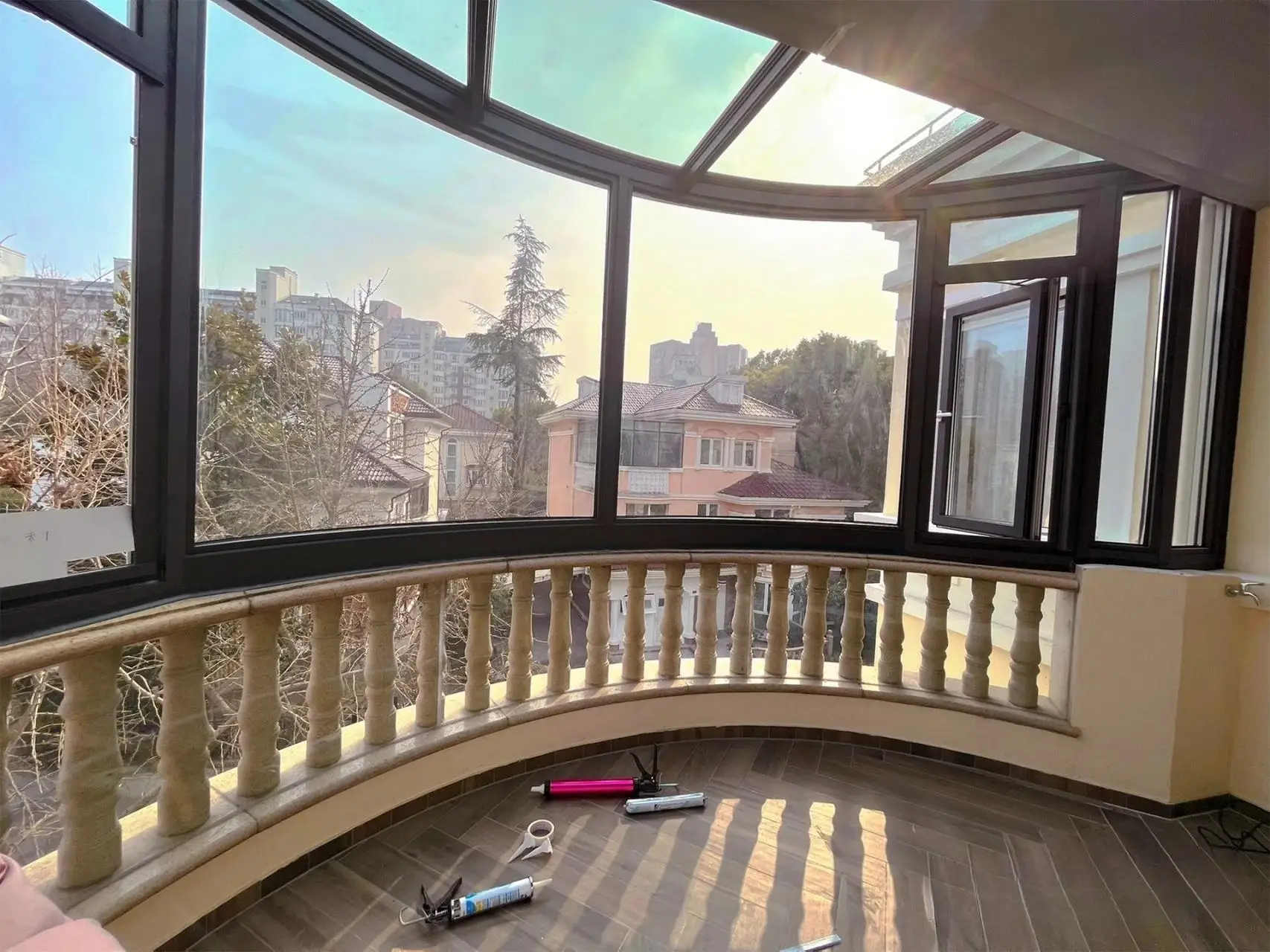 Modern Popular Curved Casement Half Circle Aluminum Window Aluminum ...