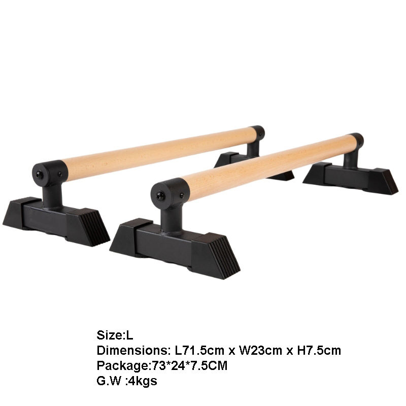 Wooden Push Up Handles & Parallettes for Bodybuilding, OEM Available