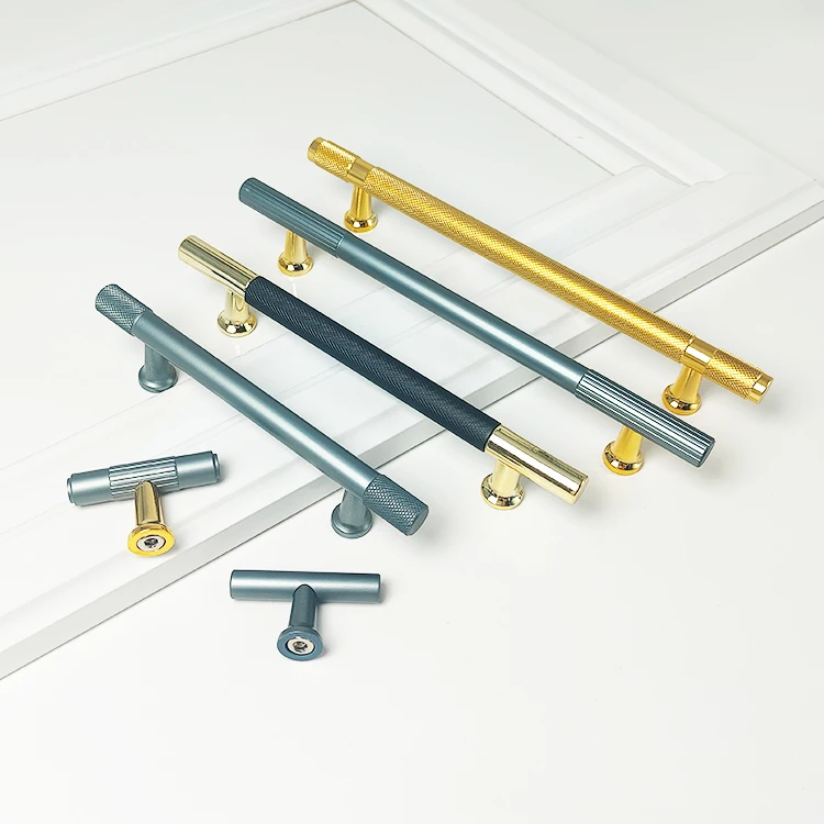 Aluminum Alloy T-shaped Handle Strip 10mm Round Tube Cabinet Wardrobe ...