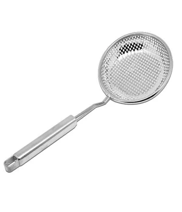 Modern Stainless Steel Horeca Fry Strainer Spoon Heavy Duty Perforated ...