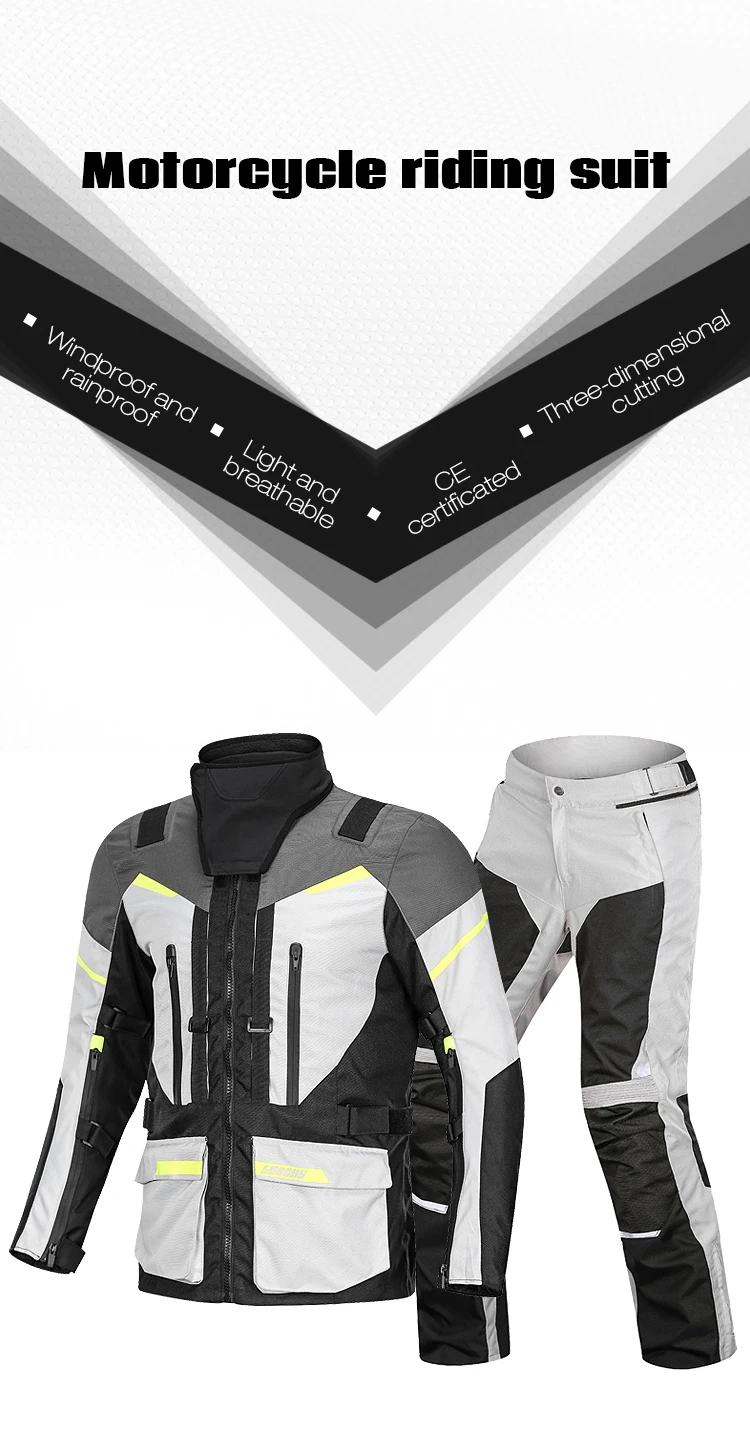 New Arrival Men Motorcycle Adventure Long Touring Jacket Windproof ...