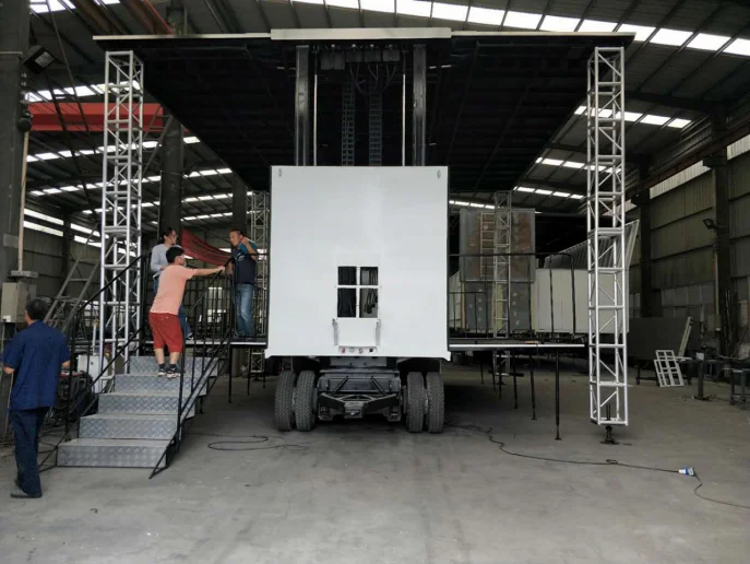 9m Full Hydraulic Mobile Stage Truck Trailer - Heavy Duty Equipment for ...